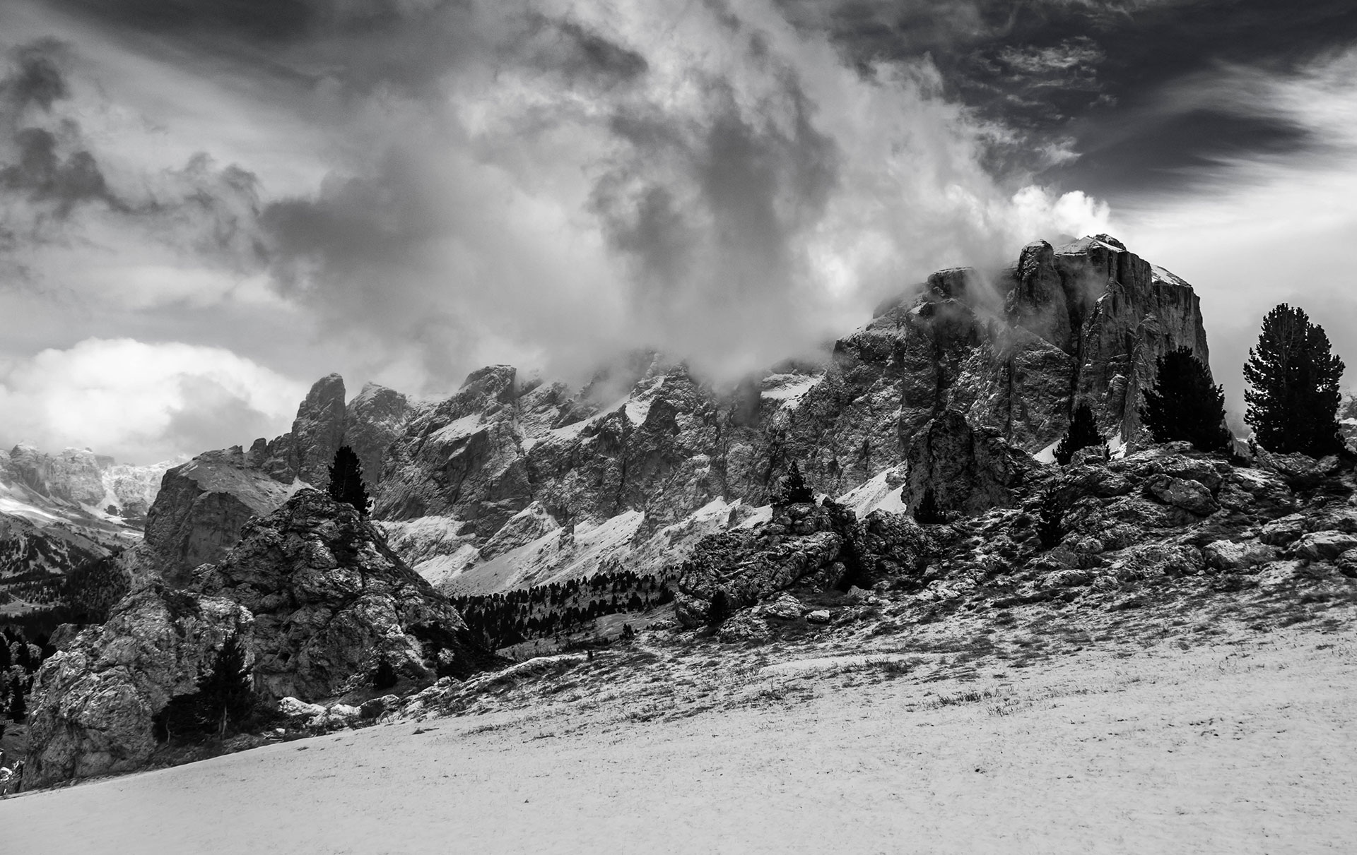 Le Col Sella, dans les Dolomites, Italie - Alexandre Bauer Photographe